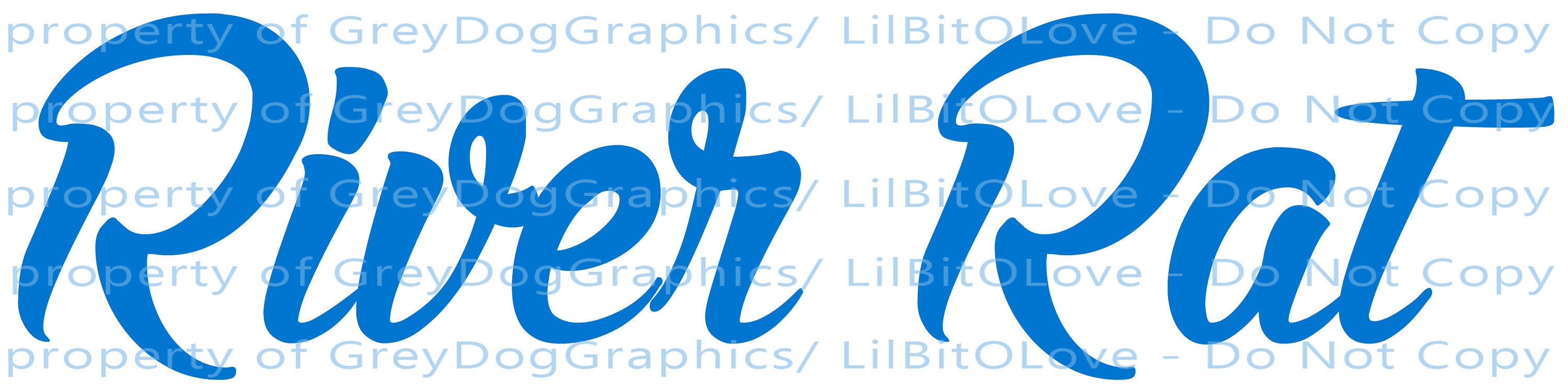 River Rat Vinyl Decal Script Words Jetski Swimming Boating Sticker ...