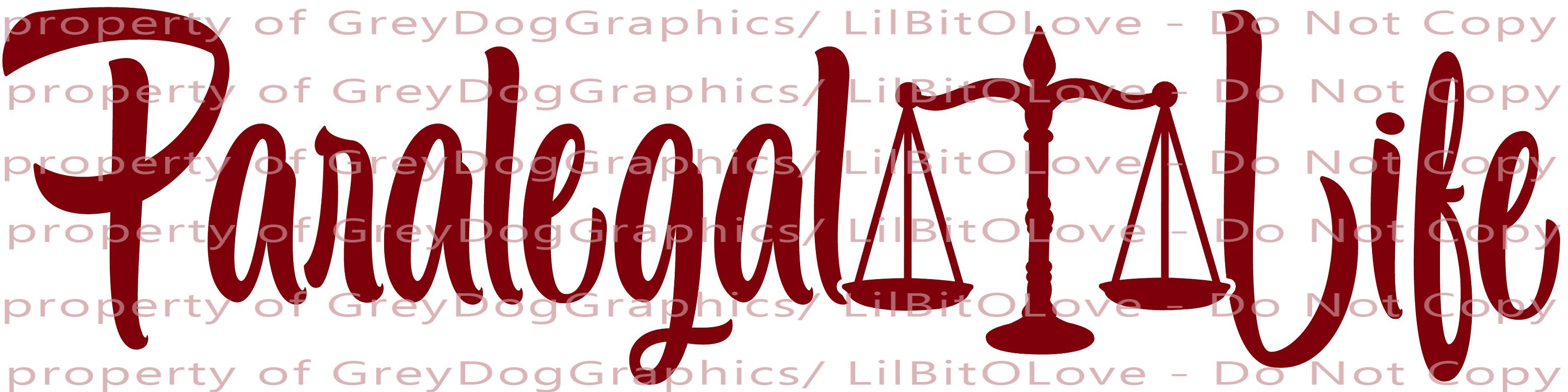 Paralegal Life Vinyl Decal Sticker Legal Law Lawyer Scale of - Etsy UK