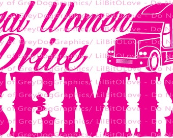 Lady Trucker TP 684 Vinyl Decal Sticker Truck Driver Semi Big - Etsy