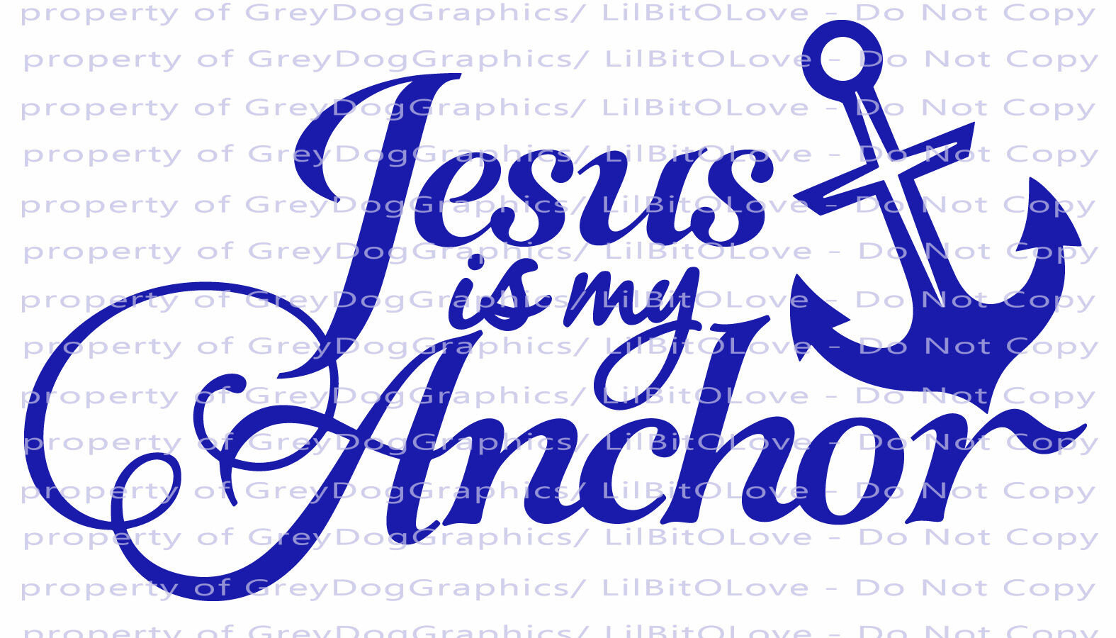Jesus is My Anchor Vinyl Decal Sticker Christian Script - Etsy