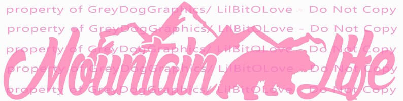 Mountain Life With Bear Vinyl Decal Sticker Grizzly Black Brown ...