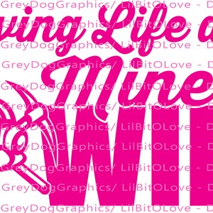 Loving Life as a Miner's Wife Vinyl Decal Mining Sticker Mine Coal Gold ...