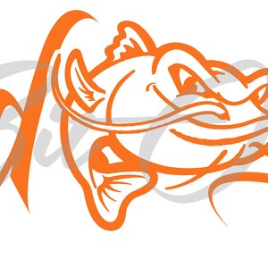 Pond Life Mean Catfish Vinyl Decal Sticker Fishing Fisherman Fish - Etsy
