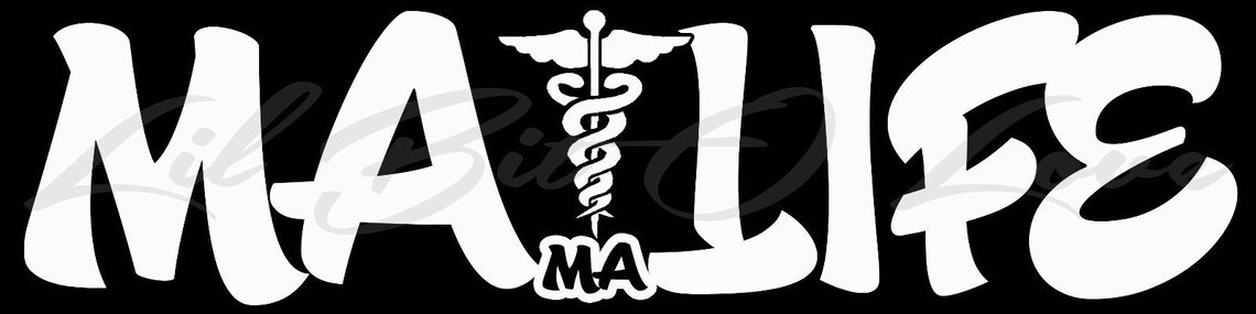 MA Life Caduceus Medical Assistant Vinyl Decal Sticker Nurses - Etsy