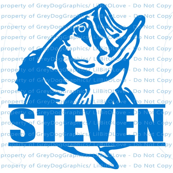 Fishing Monogram - Etsy