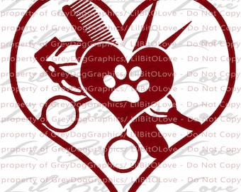 Scissors Comb Decal | Etsy