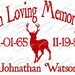 In Loving Memory Buck Deer Stag Vinyl Decal Name Dates Custom ...
