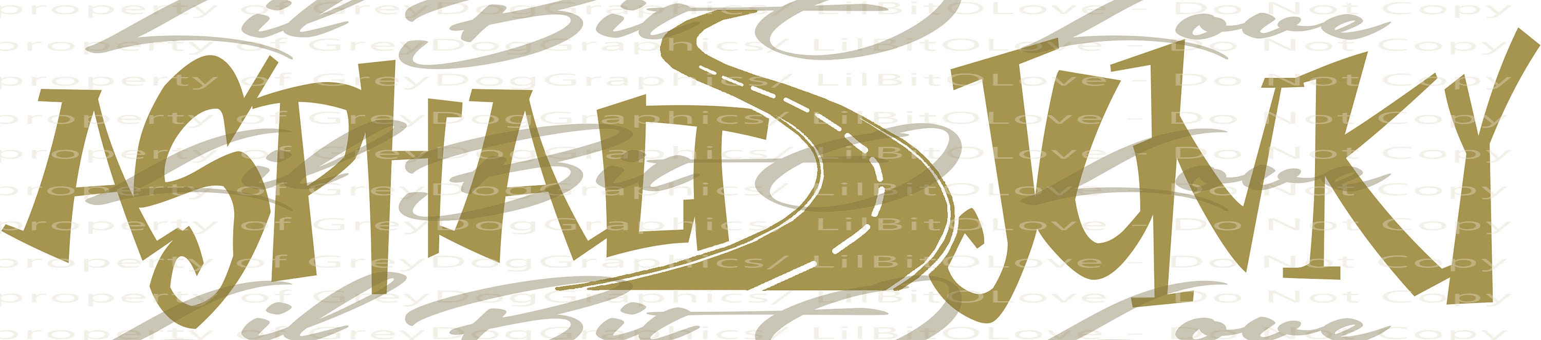 Asphalt Junky Vinyl Decal Road Construction with Road in the - Etsy.de