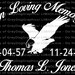 In Memory Military Field Eagle Vinyl Decal Sticker - Personalize With ...