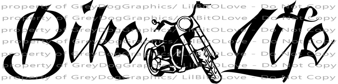 Bike Life Vinyl Decal Motorcycle Biker Sticker Hog Chopper Harley Rider ...