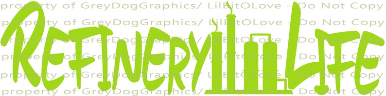 Refinery Life Oilfield Platform Vinyl Decal Sticker Derrick Drill Oil ...