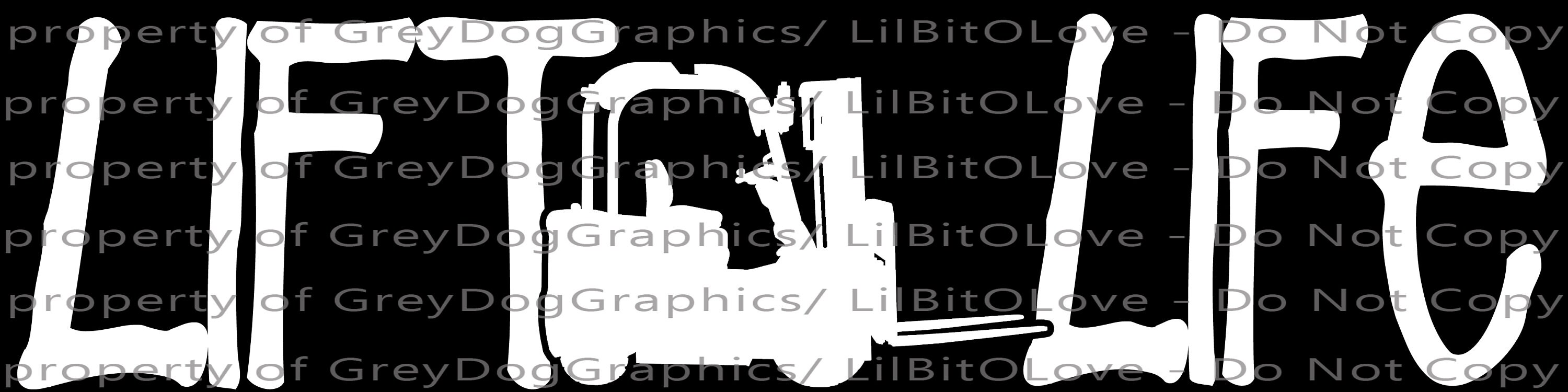 Forklift Decal Lift Life Fork Lift Operator Driver Vinyl Decal - Etsy