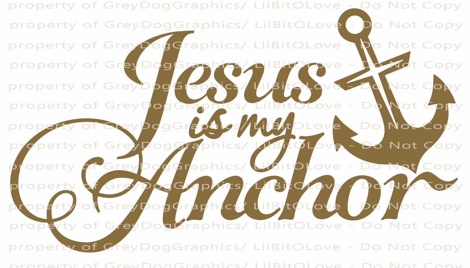 Jesus is My Anchor Vinyl Decal Sticker Christian Script - Etsy