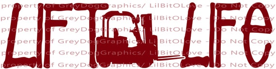 Forklift Decal Lift Life Fork Lift Operator Driver Vinyl Decal | Etsy