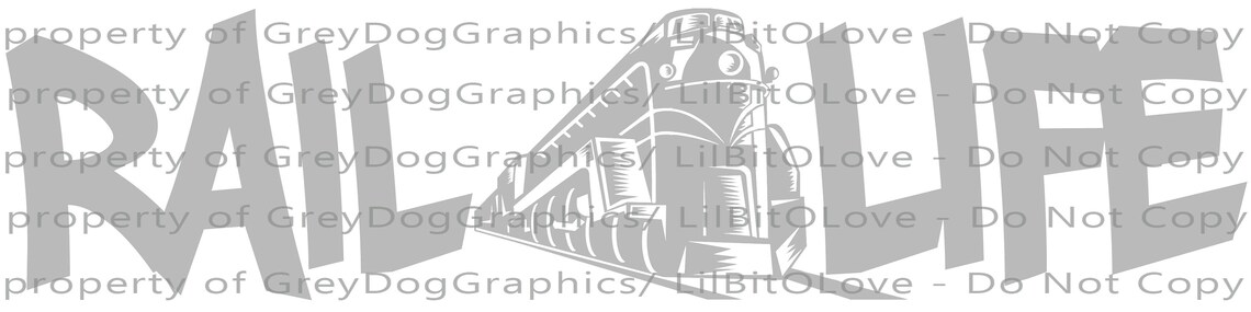Railroad Rail Life Decal Locomotive Sticker Vinyl Decal Engineer ...