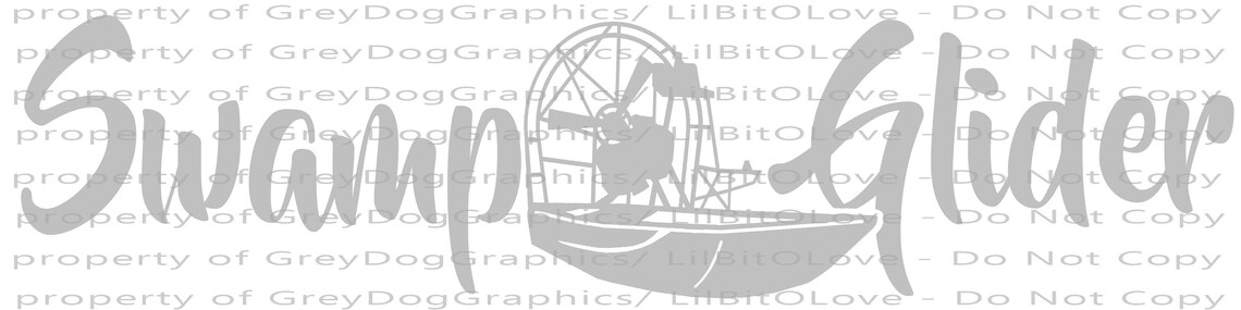 Swamp Glider Vinyl Decal Airboat River Swamp Lake Sticker - Etsy