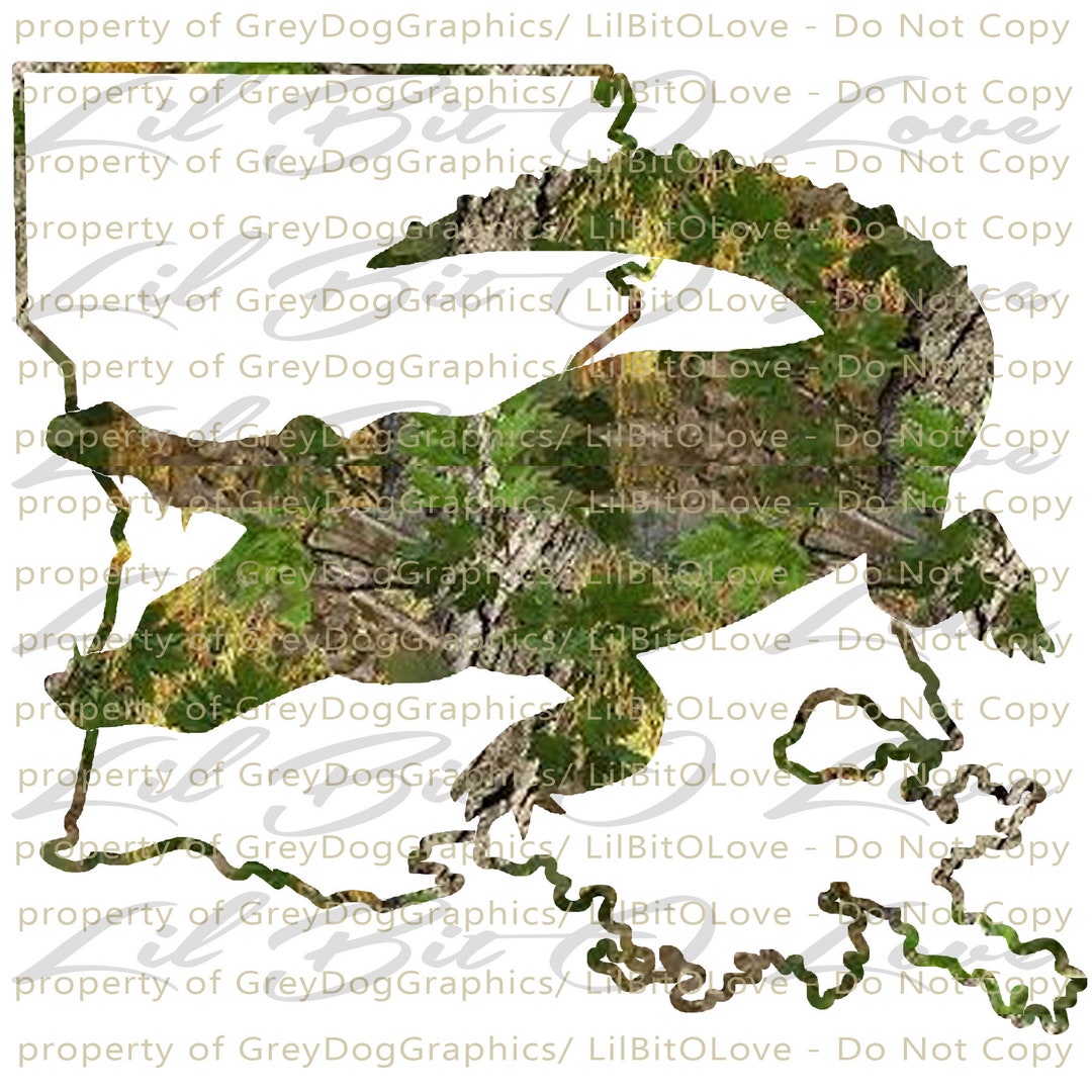 State of Louisiana LA Outline With Alligator Gator Silhouette in the ...