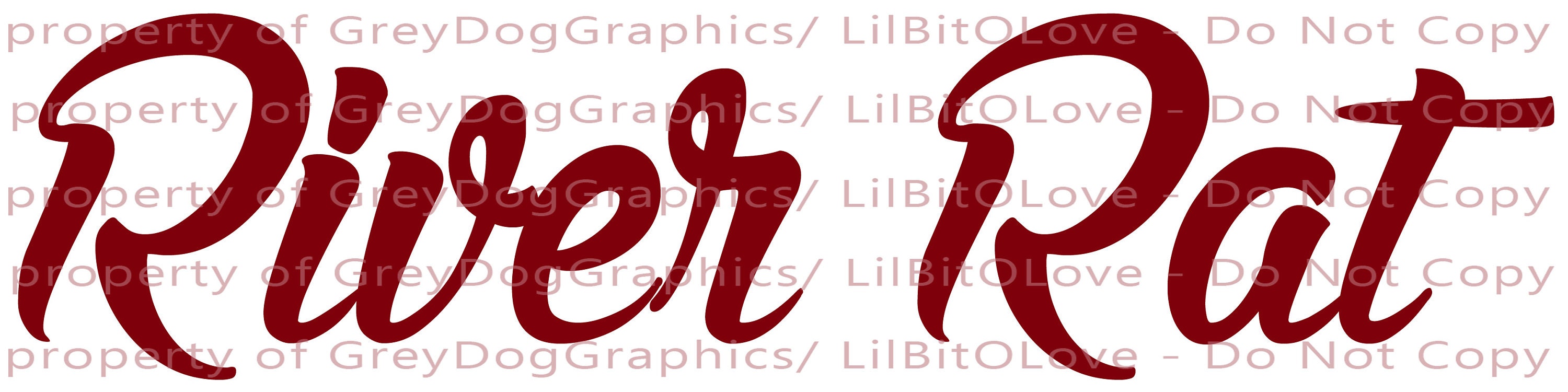 River Rat Vinyl Decal Script Words Jetski Swimming Boating Sticker ...