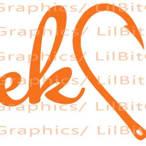 Script Creek Life Fish Hook Vinyl Decal Sticker Fishing Fisherman Fish ...