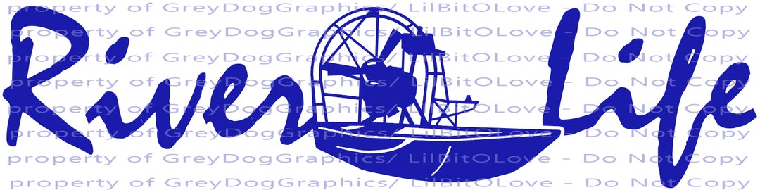 River Life Vinyl Decal Airboat Swamp Glider Saver Sticker Fishing ...