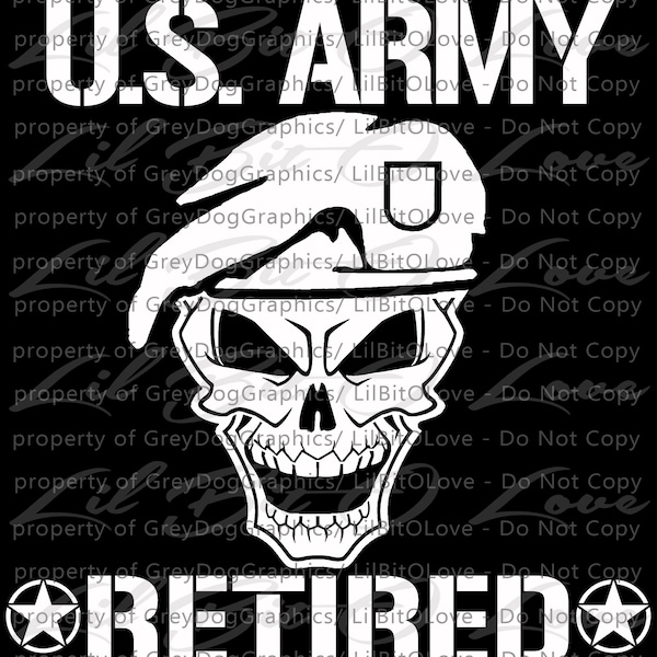 Us Army Retired Svg - Etsy