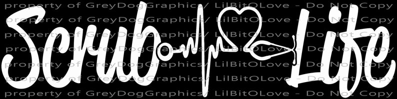 Scrub Life Vinyl Decal Sticker Stethoscope Nursing Medical - Etsy