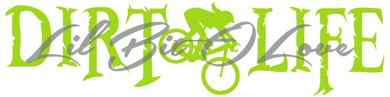Dirt Life Mountain Bike Biker Biking Vinyl Decal Sticker - Etsy