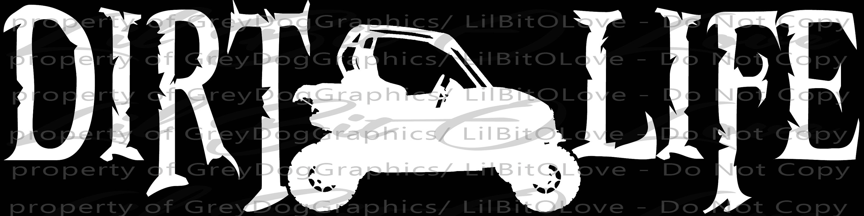 Dirt Life Side by Side SXS Vinyl Decal Stiker ATV Four Wheeler - Etsy