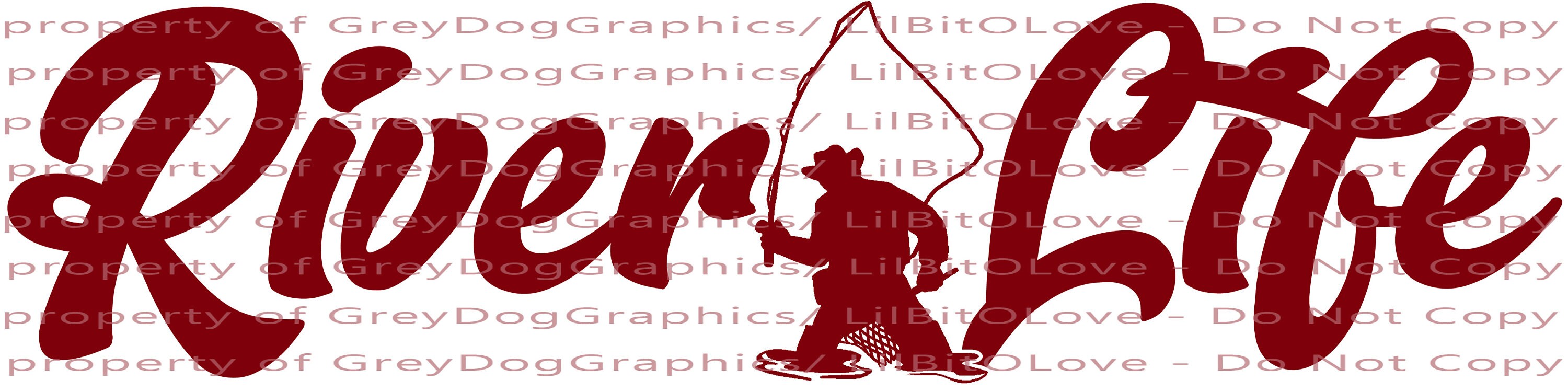 River Life Vinyl Decal Fly Fisherman Fishing Fish Trout Fresh Water ...