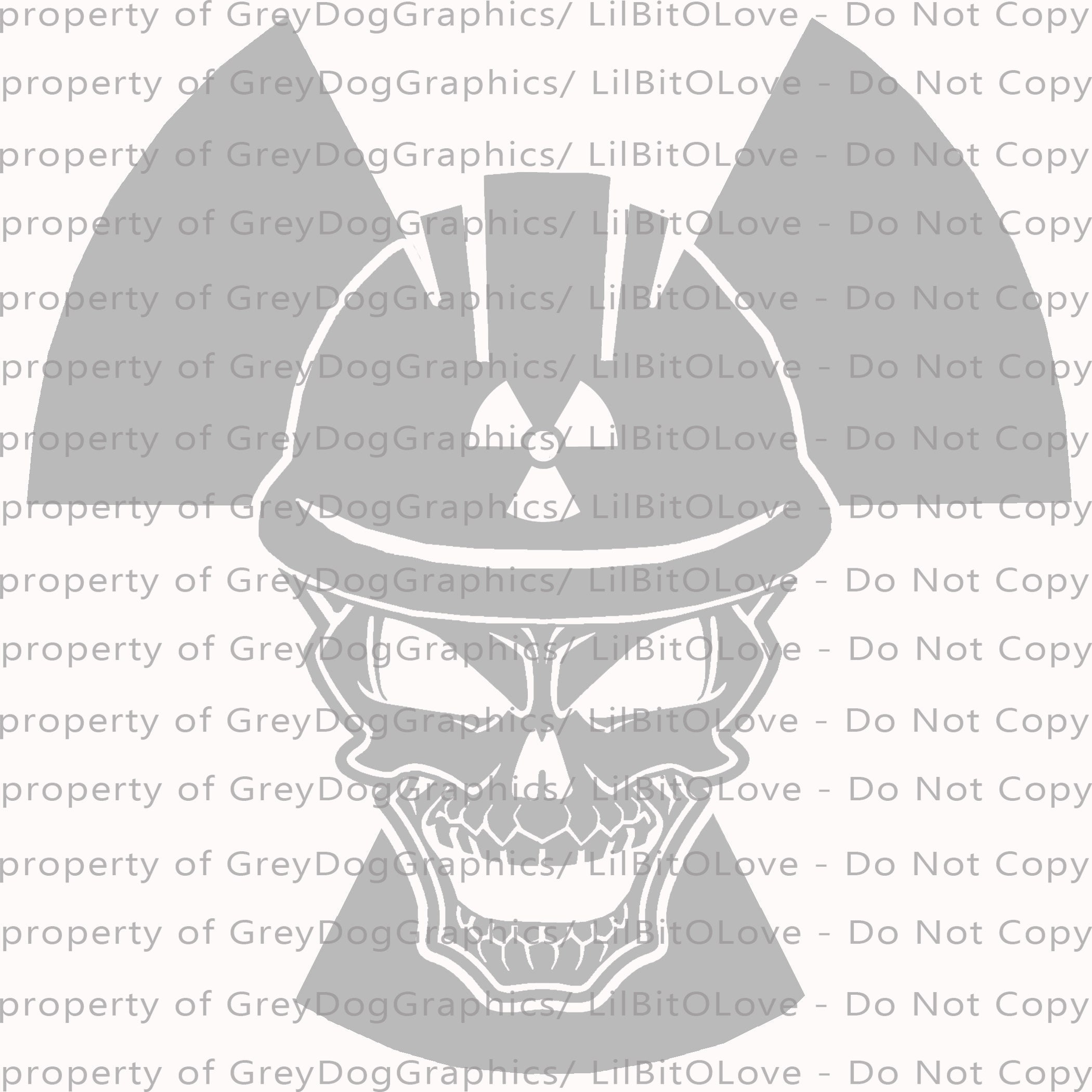 Hard Hat Helmet Vinyl Decal Nuclear Radiation Symbol Hard Hat Helmet ...