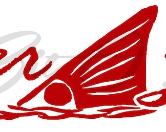 Redfish Tail Decal - Etsy