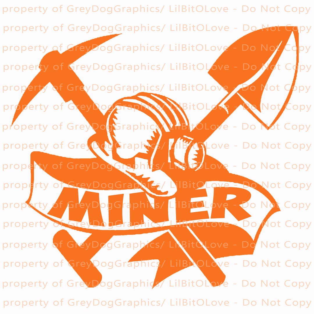 Miner Tools Hardhat Light Shovel & Pickaxe Vinyl Decal Mining Sticker ...
