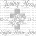 In Loving Memory Cross and Roses Christian Vinyl Decal Name Dates ...