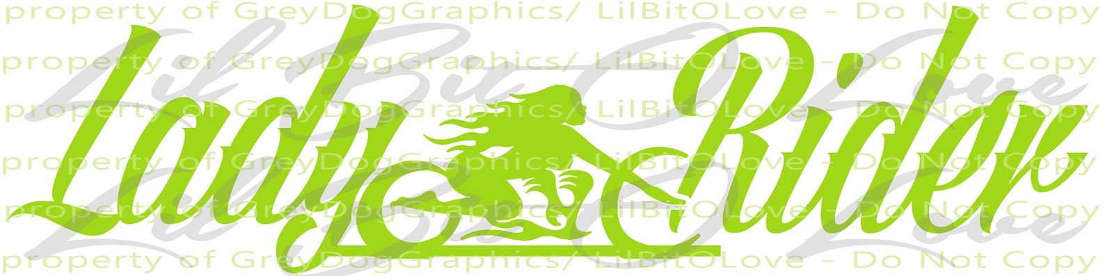 Lady Rider Biker Babe Woman Girl Female Motorcycle Vinyl Decal | Etsy