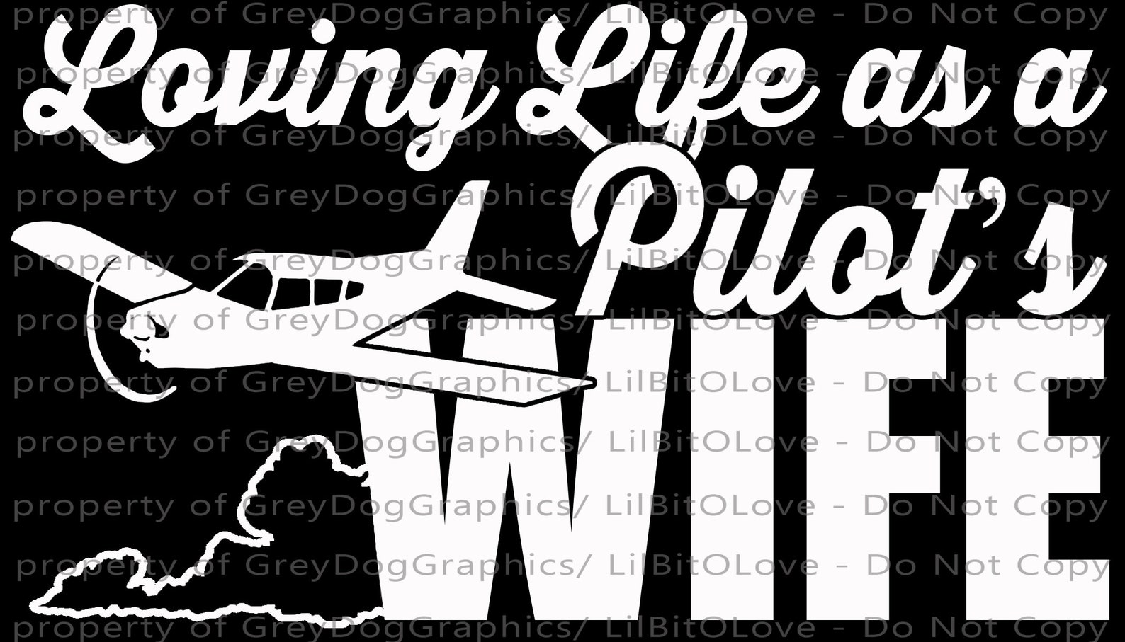 Loving Life as a Pilot's Wife Vinyl Decal Sticker Piper Plane Pilot - Etsy