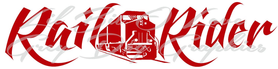Railroad Rail Rider Decal Crossing Signal Sticker Vinyl Decal Engineer ...