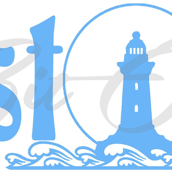 Lighthouse Decal - Etsy