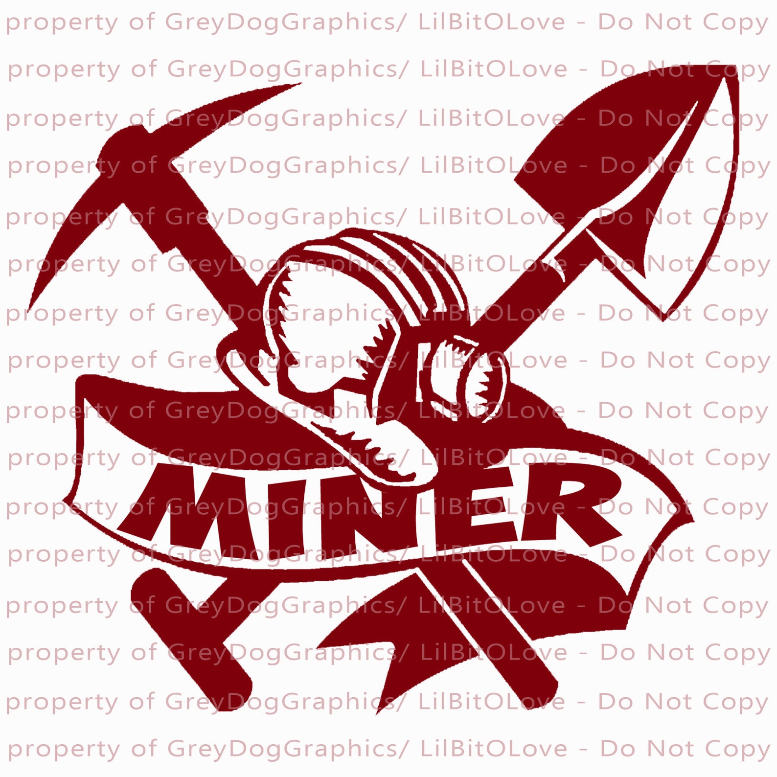Miner Tools Hardhat Light Shovel & Pickaxe Vinyl Decal Mining | Etsy