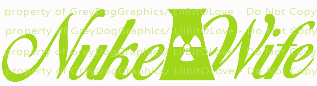 Nuke Wife Plant Cooling Tower Vinyl Decal Sticker Nuclear Power Plant ...