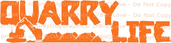 Quarry Life Vinyl Decal Rock Sticker Quarry Rock Crusher - Etsy
