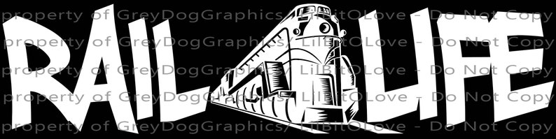 Railroad Rail Life Decal Locomotive Sticker Vinyl Decal | Etsy