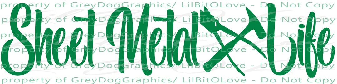 Sheet Metal Life Vinyl Decal Sticker Sheetmetal Fairmont Tongs - Etsy