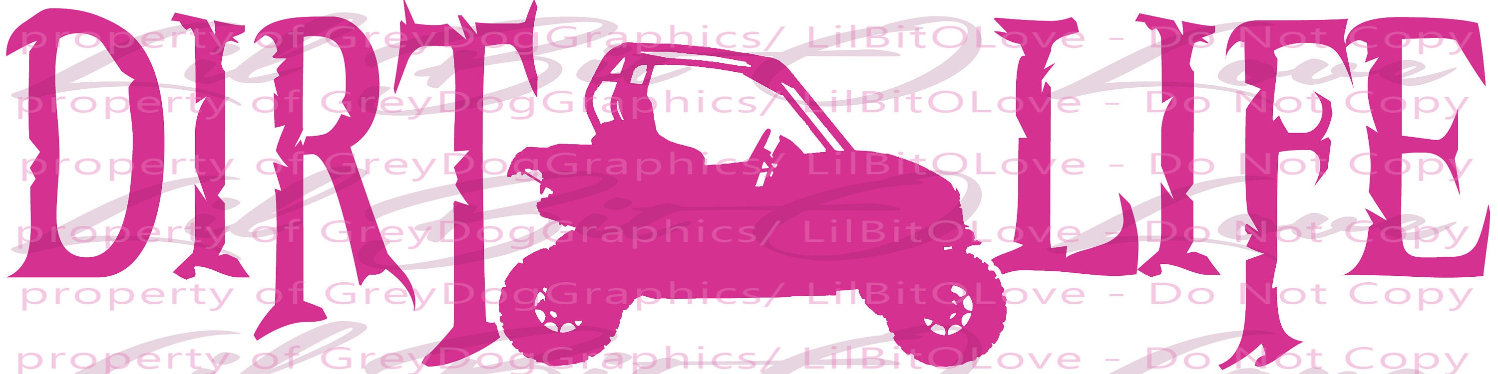 Dirt Life Side by Side SXS Vinyl Decal Stiker ATV Four Wheeler - Etsy