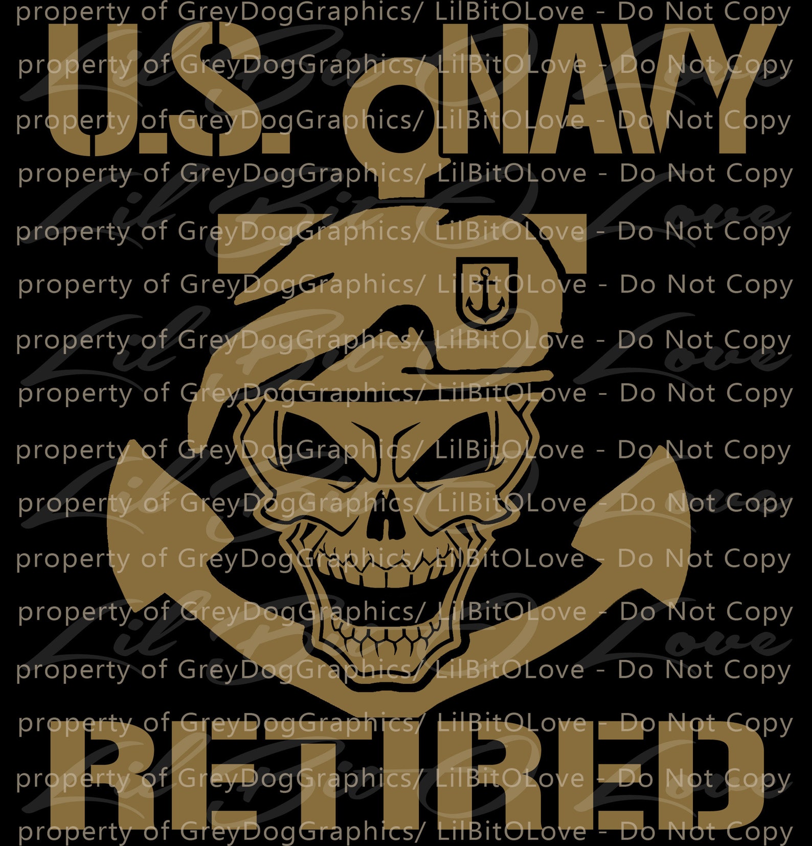 Navy Skull Retired Vinyl Decal Sticker United States Navy - Etsy