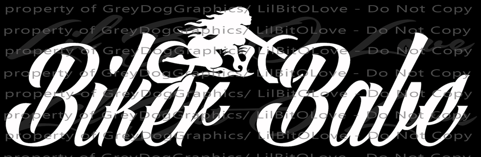 Biker Babe Vinyl Decal Woman Girl Female Motorcycle Bike - Etsy