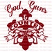 God Guns Country Vinyl Decal With Cross & Pistols Sticker - Etsy