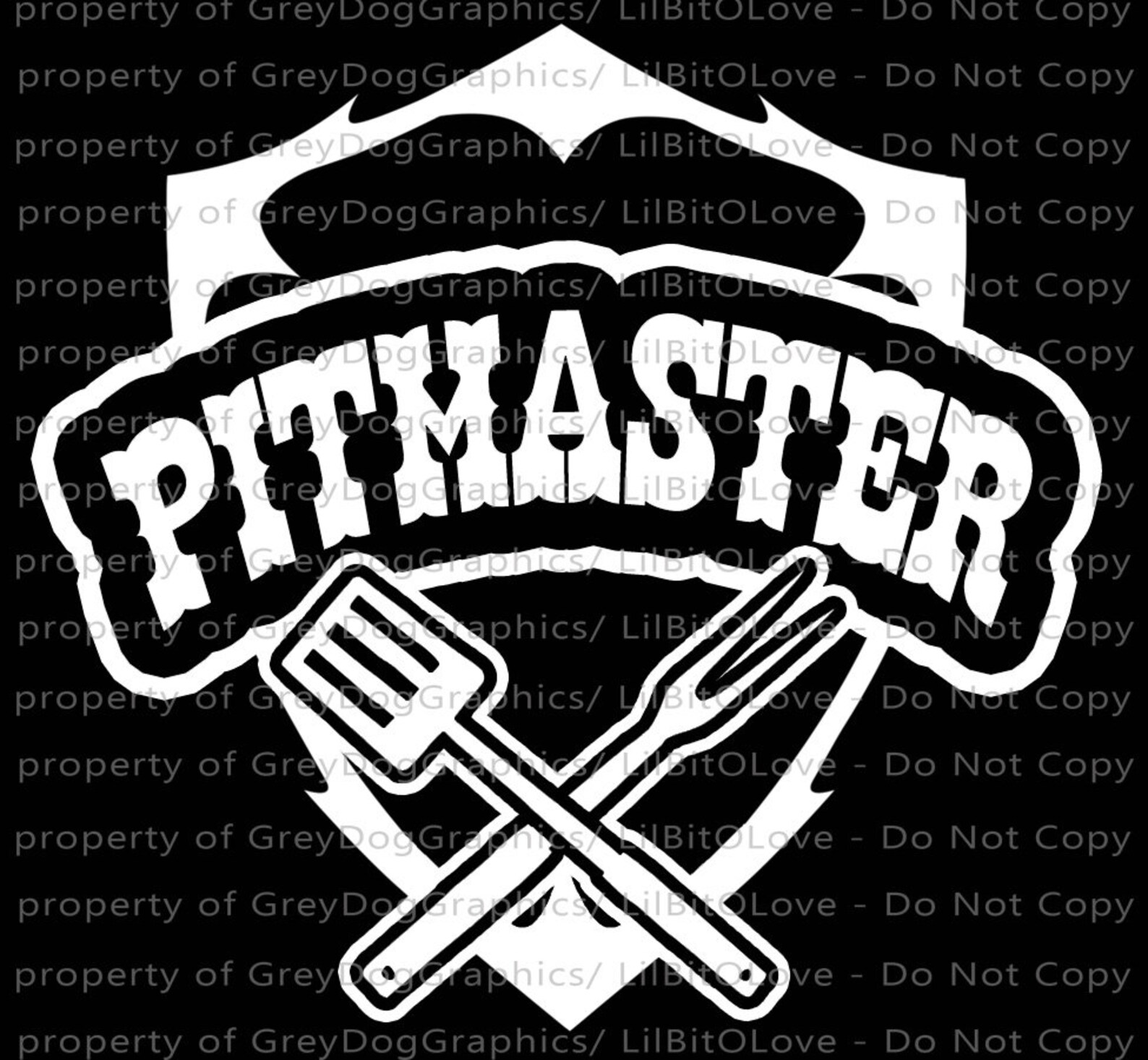 Pitmaster BBQ Shield Barbecue Vinyl Decal Grilling Smoker | Etsy
