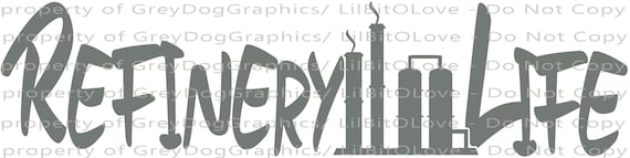 Refinery Life Oilfield Platform Vinyl Decal Sticker Derrick - Etsy