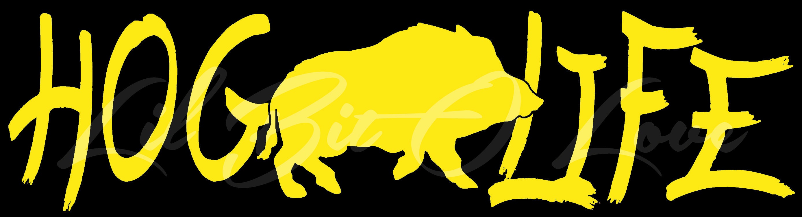 Hog Life Vinyl Decal Design B Sticker Hog Hunting Boar Pig - Etsy