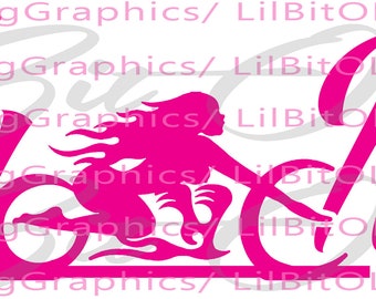 Lady Rider Sticker - Etsy